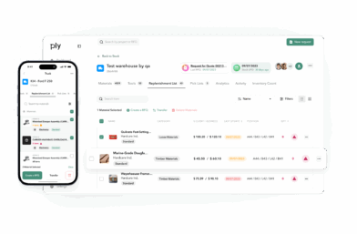 Ply Product Tour: Automate Materials Management & Purchasing